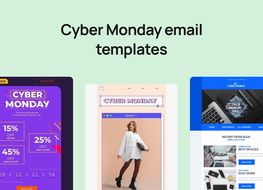 17 Cyber Monday Email Templates 📭 | Free Cyber Monday HTML Email ...