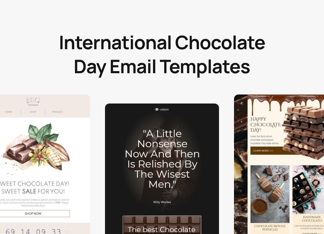 Chocolate Day Email Templates 📭 | Free Chocolate Day HTML Email ...