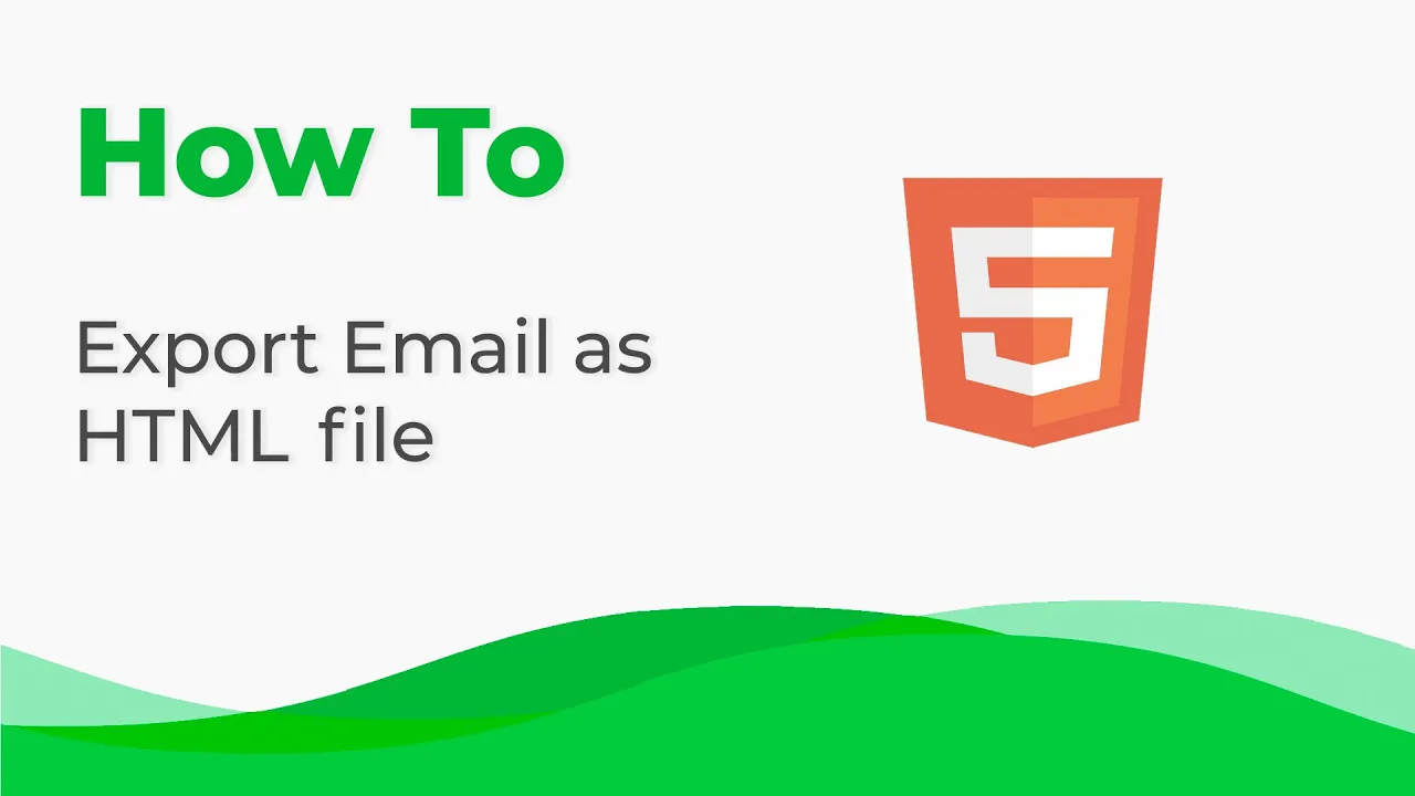 How to Export Your Email as HTML File — Stripo.email