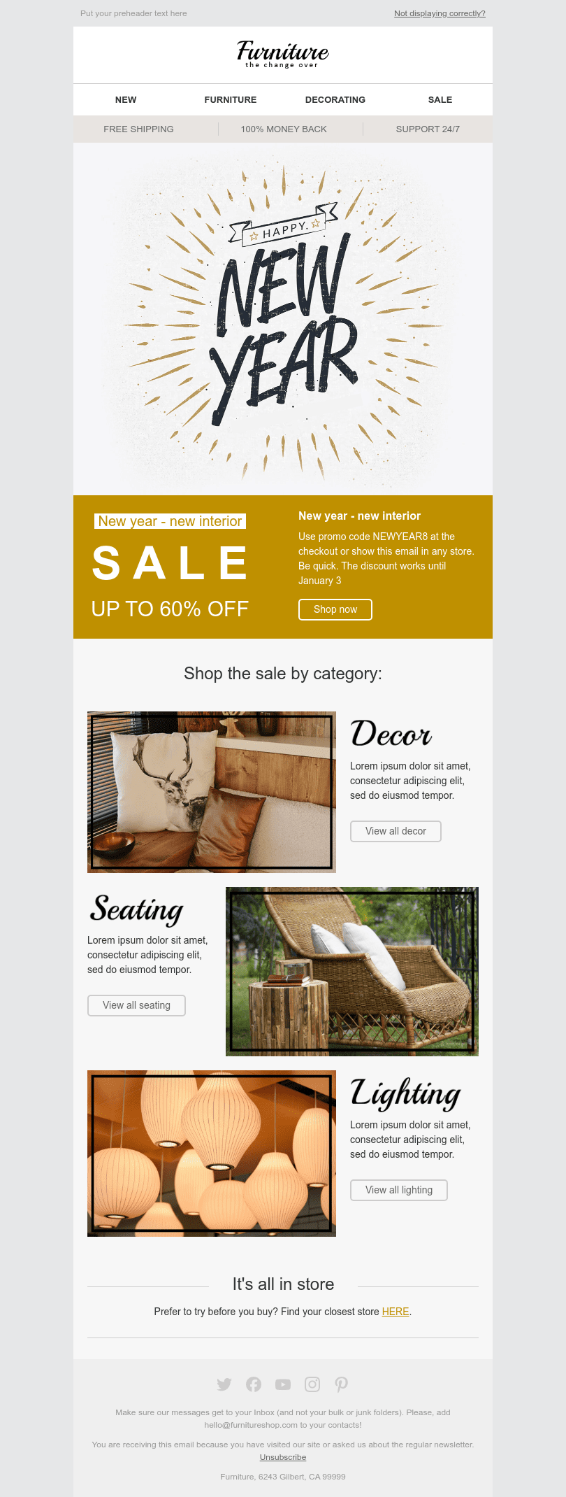 Stylish Interior Email Template by Stripo.email