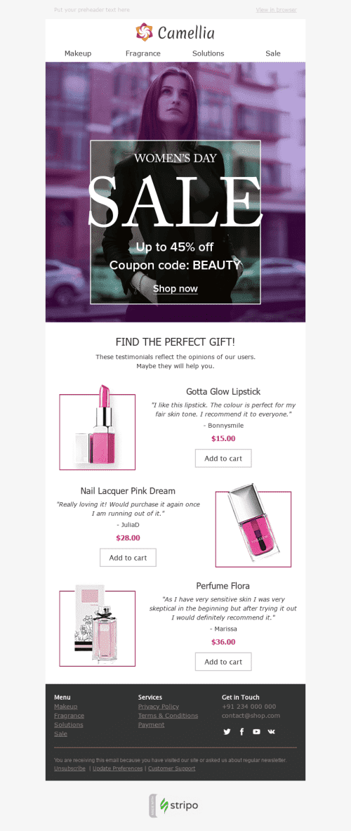 Perfect Colour Email Template by Stripo.email