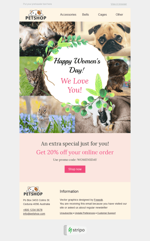 Love and Loyalty Email Template by Stripo.email