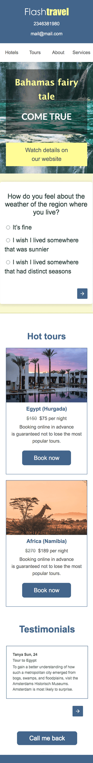 Fast Travel Email Template by Stripo.email
