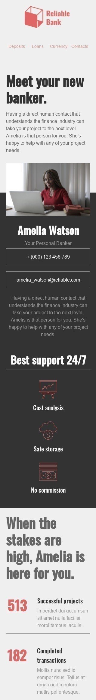 Your new banker Email Template by Stripo.email