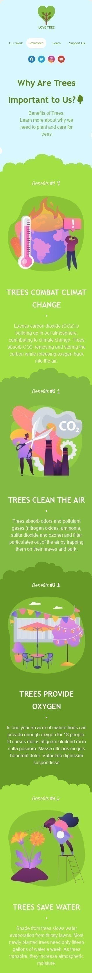 Trees important to us Email Template by Stripo.email