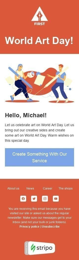 Create some art Email Template by Stripo.email