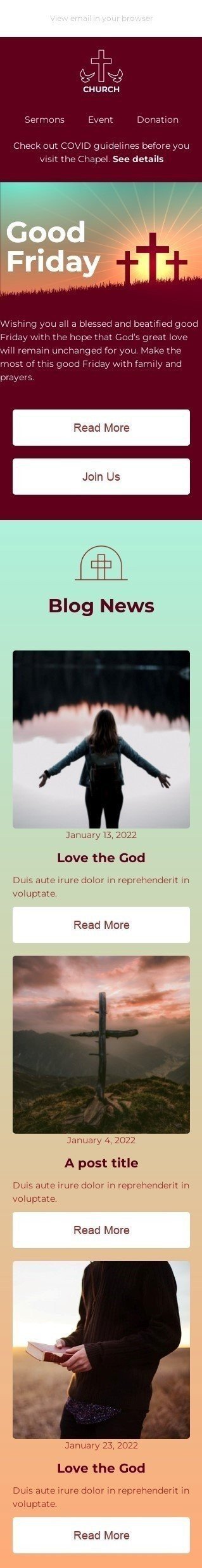 Love the God Email Template by Stripo.email