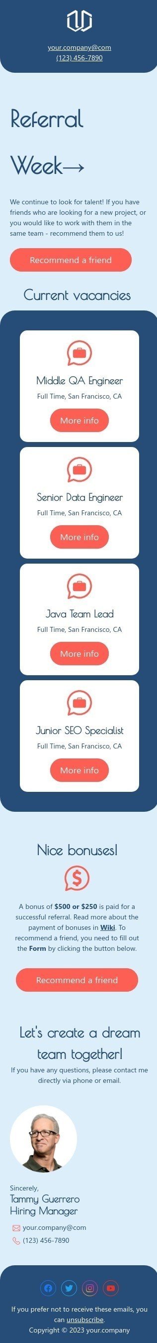 Current vacancies Email Template by Stripo.email