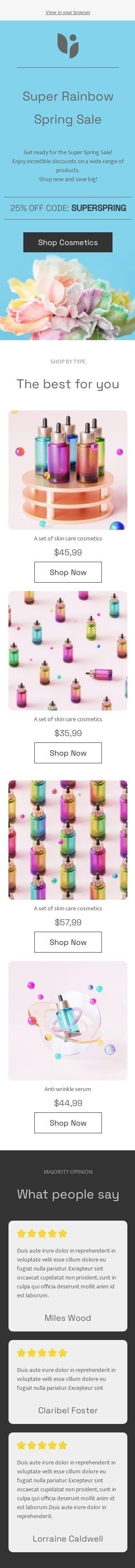 Super rainbow Email Template by Stripo.email