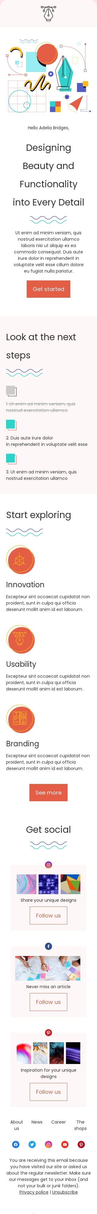 Look at the next steps Email Template by Stripo.email
