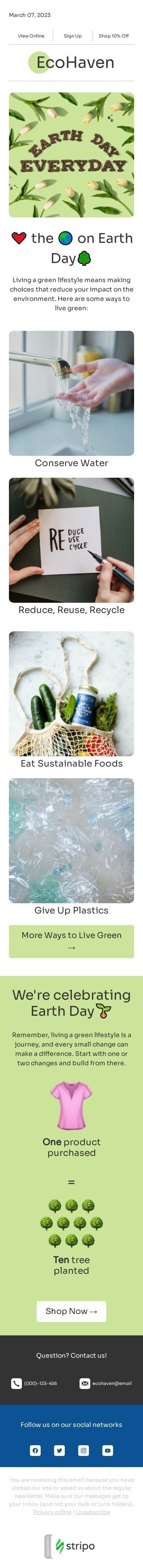 Earth Day every day Email Template by Stripo.email
