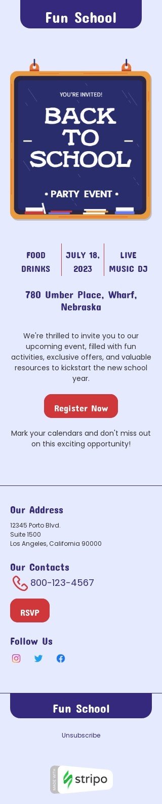 Upcoming event Email Template by Stripo.email