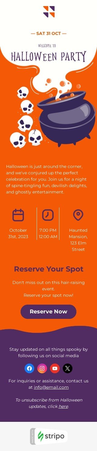 Reserve your spot Email Template by Stripo.email