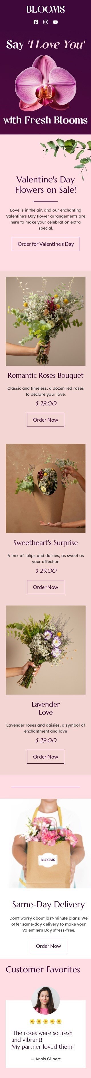 Fresh blooms Email Template by Stripo.email
