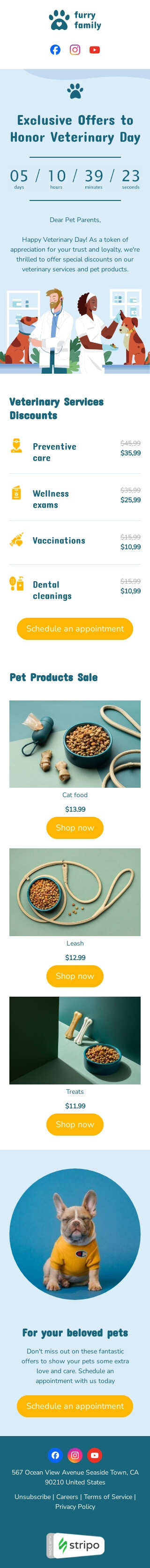 Veterinary services Email Template by Stripo.email