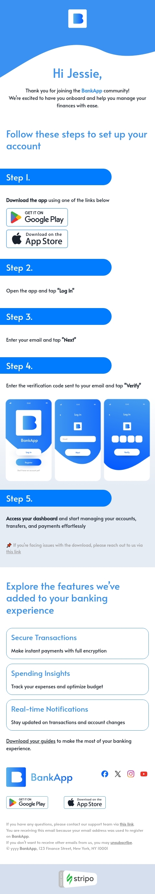 Your banking experience Email Template by Stripo.email